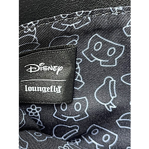 Loungefly Disney Wallet Mickey Minnie Mouse Daisy Donald Duck Zip Clutch White Saffiano Faux Leather