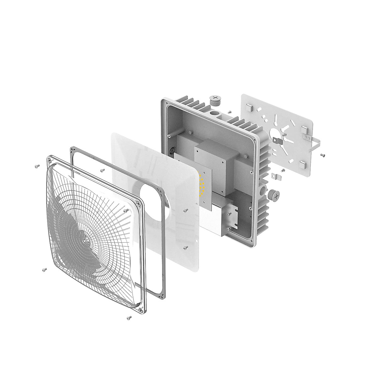 LED 75W Canopy Light Outdoor, Super Bright 5000K Daylight 9750LM IP65 Waterproof Outdoor Carport Ceiling Light, AC100-277V for Commercial Canopy Lights, Gas Station, Garage, Shop Lighting(1 Pack)