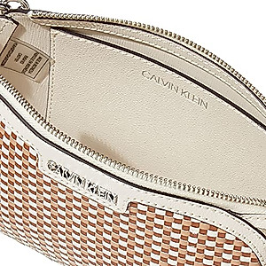 Calvin Klein Hailey Micro Pebble Small Crossbody, Rye Multi Weave