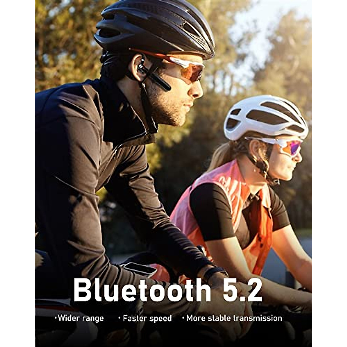 Headphones wireless bluetooth headset noise canceling headphones bluetooth earpiece handfree bluetooth headset for cell phones with physical switches & touch multifunction botten 10-Hours usage