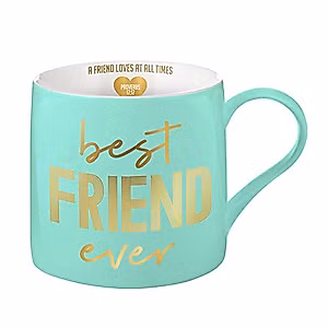 Creative Brands Faithworks-Slant Ceramic Coffee Mug/Cup, 20-Ounce, Best Friend Ever