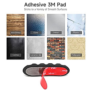 Cable Clips, Cable Organizer, Cord Management, Wire Management System, 10 Pieces, Self Adhesive for Your Wires, Charging and Mouse Cord Black Form Whellen