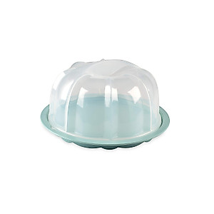 Nordic Ware Platinum Anniversary Bundt Pan and Cake Keeper Bundle