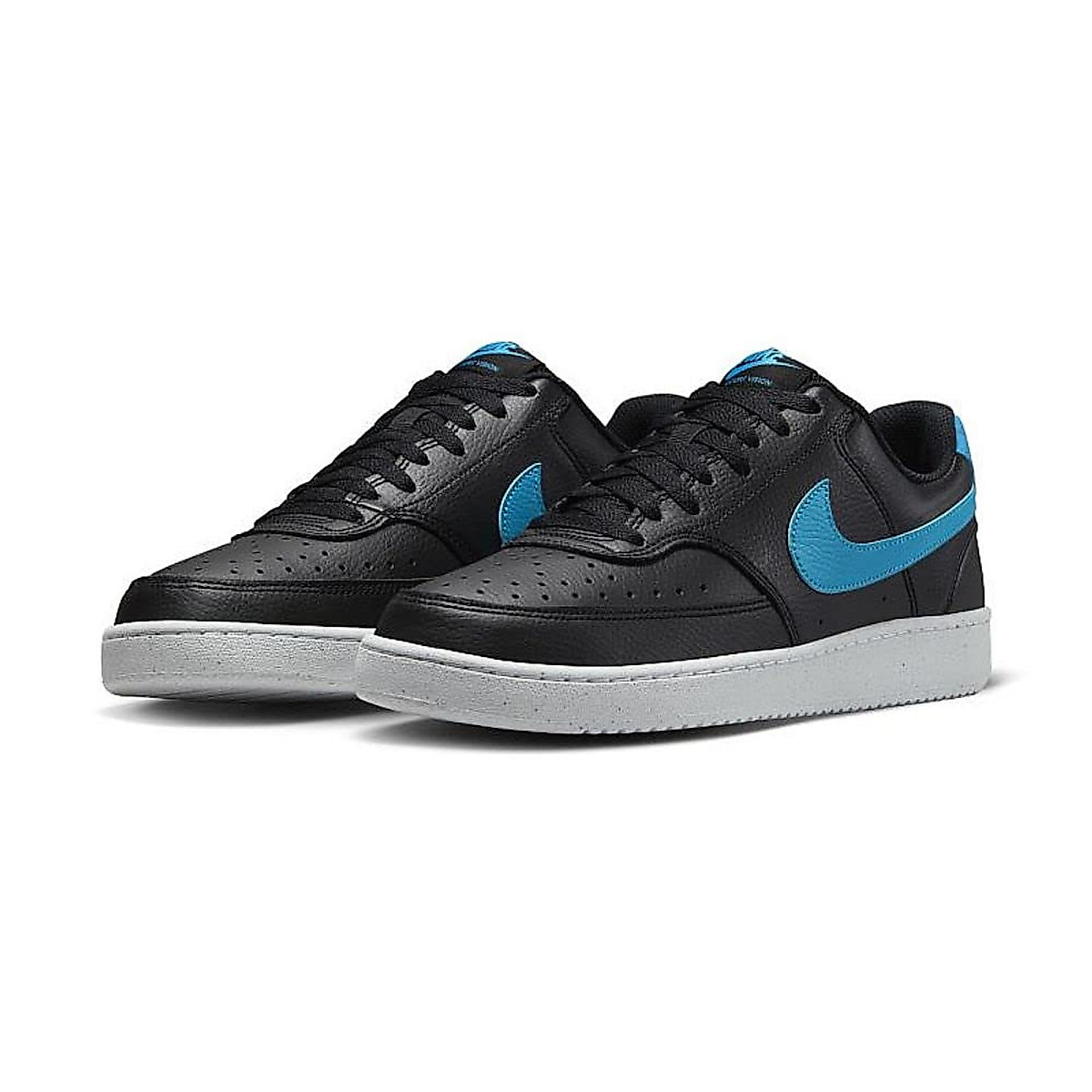 Nike Court Vision Lo NN Mens Trainers DH2987 Sneakers Shoes, Black/Laser Blue-White, 9 M US
