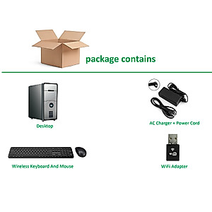 HP 590-P0069 Mini Tower Computer PC AMD Quad-Core A10-9700 Processor, [ 8GB Ram 2TB Hard Drive ] Wireless Keybaord and Mouse, Windows 10 (Renewed)