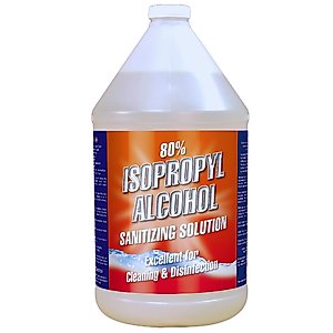 Quality Chemical - Super Premium - Pure 80% Isopropyl Alcohol (IPA) - Made in The USA - Concentrated Isopropyl Alcohol 128 oz 1 Gallon (Pack of 1)