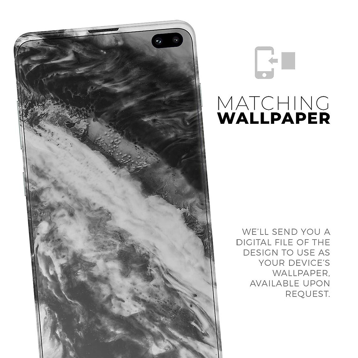 DesignSkinz Liquid Abstract Paint V58 Protective Vinyl Decal Wrap Skin Cover Compatible with The Samsung Galaxy S20 (Screen Trim & Back Glass Skin)