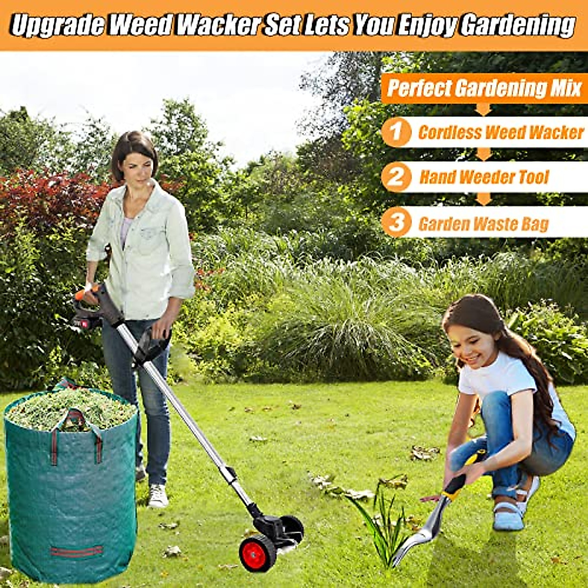 Powerful Cordless Weed Wacker - Lightweight & Versatile