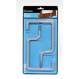 Lehigh SS17 Screw-In Utility Hook, Grey, Pack of 2