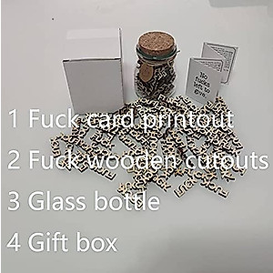 UC Fuck to Give,Jar of Fuck Gift Jar (8oz),Give a Fuck in a Bottle Gag Gift Birthday,Christmas,Holiday,Funny Gift,Gift to Friend,Anniversaries Gift for Valentines Day Encouragement Gift
