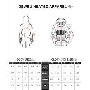 DEWBU Heated Jacket for Women with 12V Battery Pack Winter Outdoor Soft Shell Electric Heating Coat, Women's Black, XL