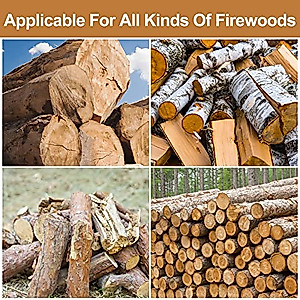 SZGSTSF Kindling Splitter, Wood Splitter with Gloves, Manual Log Splitter Wedge for Wood, Heavy Duty Firewood Splitter, Easy Portability (Black)