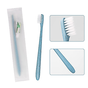 Disposable Toothbrush, Delicate Toothbrushes Bulk, Toothbrush in Bulk, Individually Packaged, Bulk Toothbrush and Toothpaste Sets Are Suitable for Use at Hotel, Home, Travel, Camping(100 Pieces)