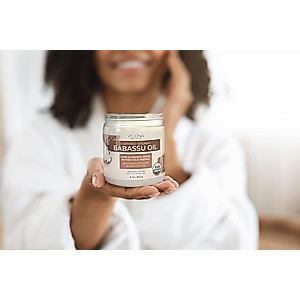 velona Babassu Oil USDA Certified Organic - 32 Fl Oz | 100% Pure and Natural Carrier Oil | Refined, Cold Pressed | Face, Hair, Body & Skin Care and Cooking | Use Today - Enjoy Results