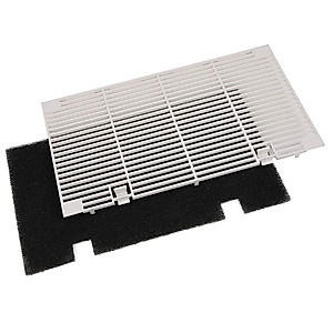 PIT66 RV A/C Ducted Duo-Therm Air Grille, Compatible with Dometic 3104928.019, Replace A-Conditioner Grill with Filter Pad - Polar White