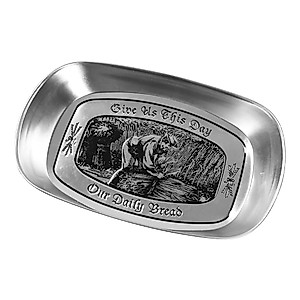 Metal Fruit Serving Tray Creative Pattern Design Fashion Idyllic Iron Art Fruit Tray Beautiful Delicate Fruit Tray Oval Metal Fruit Plates Table Centerpiece Decor for Home Office Farmhouse Type 3