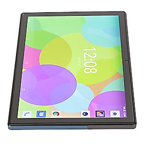 HEEPDD 10.1 Inch Tablet, 100-240V 4GB 32GB Blue Calling Tablet 5MP Front 13MP Rear 2.4G 5G Dual Band with OTG Cable for Android 8.1 (US Plug)