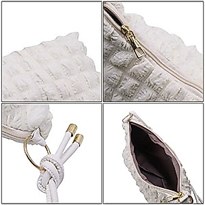 Amamcy Quilted Hobo Purse for Women Large Capacity Tote Bag Clutch Purse Shoulder Handbag Lightweight Adjustable Strap