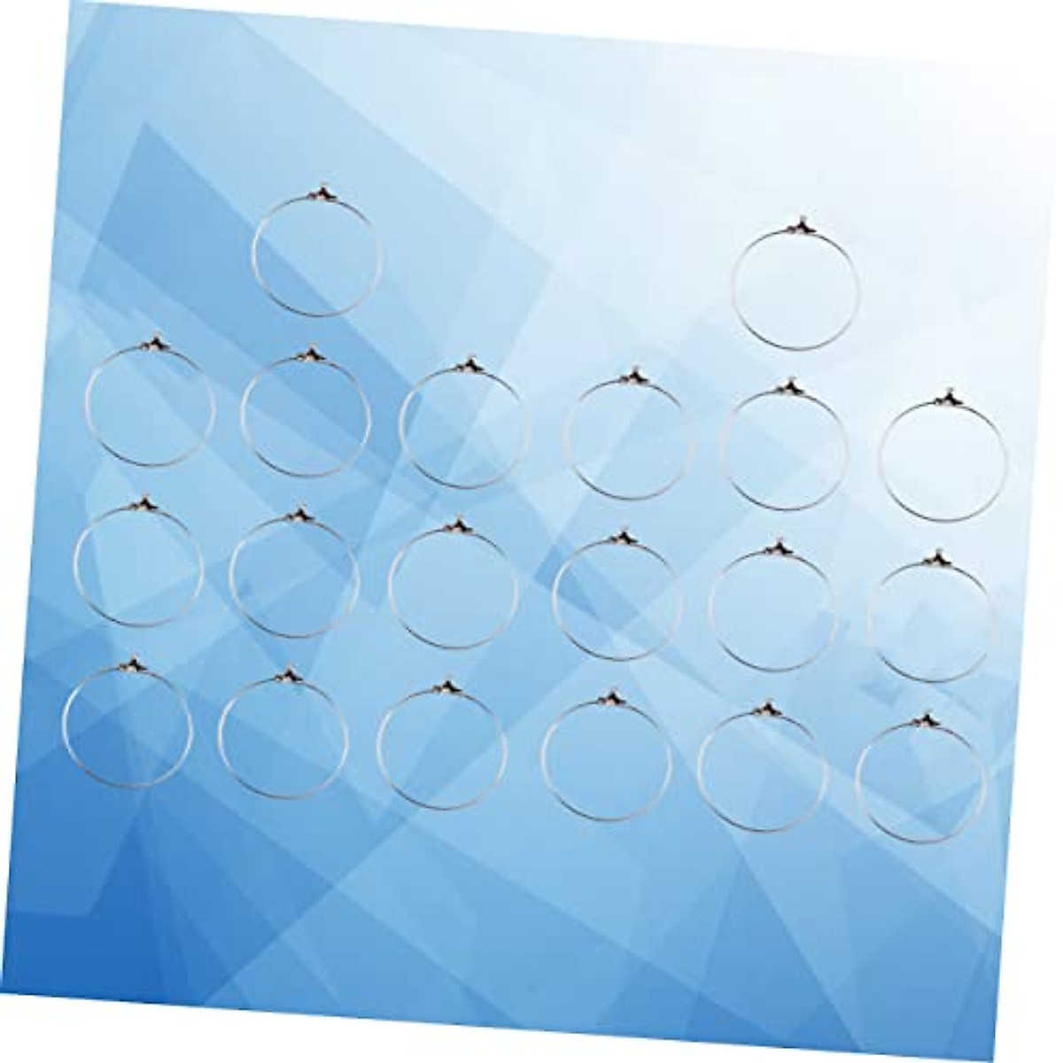 TEHAUX 20pcs Wire Earrings Hoops Dangle Earring Jewelry Accessories Beading Hoop Finding Earring Hoop Gold Earrings Backs for Studs Bezel Charms Pendants Jewelry Making Bead Circle Copper