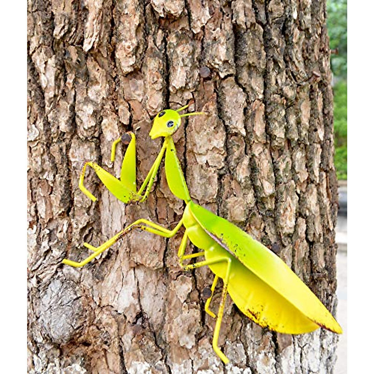 GIFTME 5 Metal Mantis Garden Yard Art Decor Set of 2 Lawn Patio Tree Ornaments Sculpture