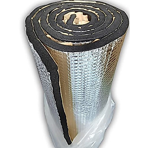 SOOMJ Heat Shield, Sound Deadening Material, Car Sound deadening mat, Engine Insulation Foam with Aluminum Sheet 1100(AA)