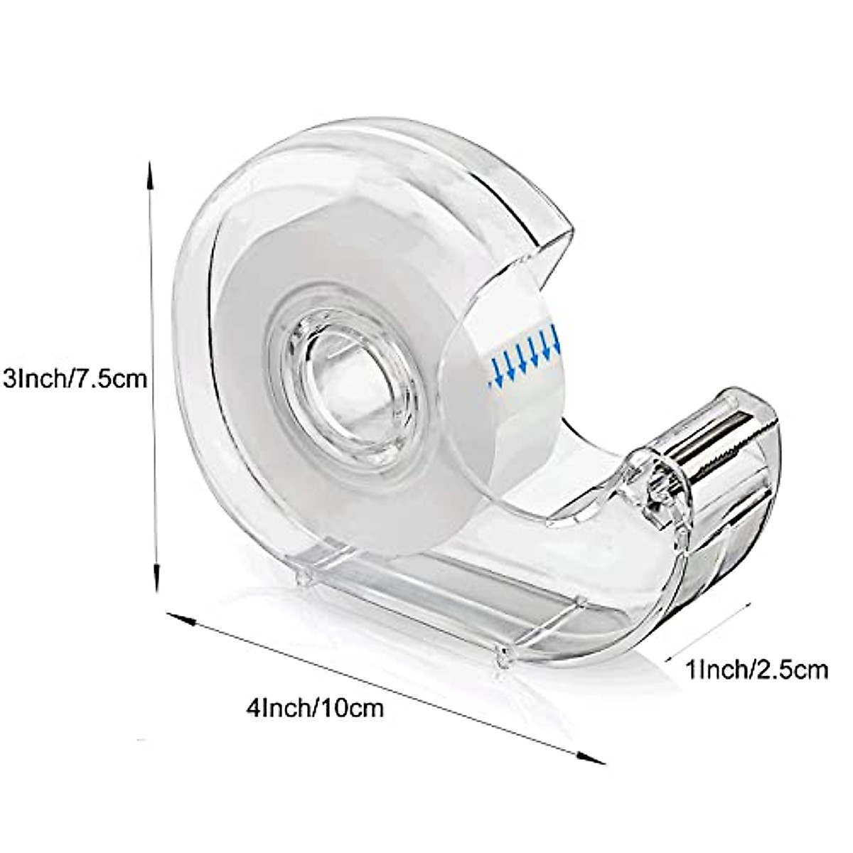 KIDMEN Transparent Tape,Clear Tape for Office, Home, School，5 Dispensered Rolls, 0.7 x 1300 Inch