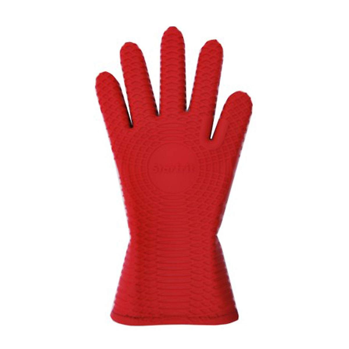 Starfrit 092825-006-0000 15" Silicone Oven Glove, Red, Standard