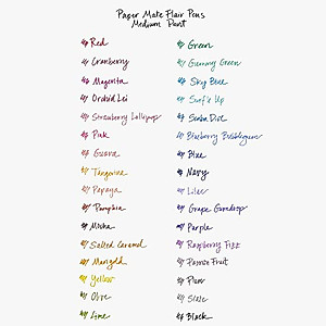 Paper Mate Flair Point-Guard Porous Point Pens, 12 Black Pens.