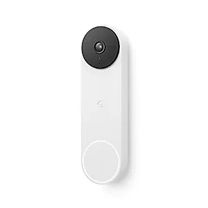 Google Nest Doorbell (Battery) - Wireless Doorbell Camera - Video Doorbell - Snow -1 Count (Pack of 1)