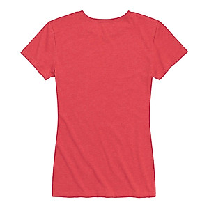 Instant Message - in A World of Tens Eleven - Women's Short Sleeve Graphic T-Shirt - Size Medium Heather Red