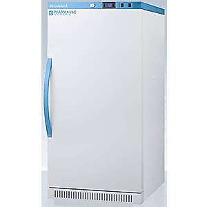 Summit Appliance ARS8PV Pharma-Vac Performance Series 8 Cu.Ft. Upright Vaccine All-refrigerator with Automatic Defrost, Factory-installed Lock, Digital Thermostat and White Cabinet