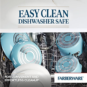 Farberware Cookstart DiamondMax Nonstick Frying Pan/Skillet, Dishwasher Safe, 12 Inch - Aqua