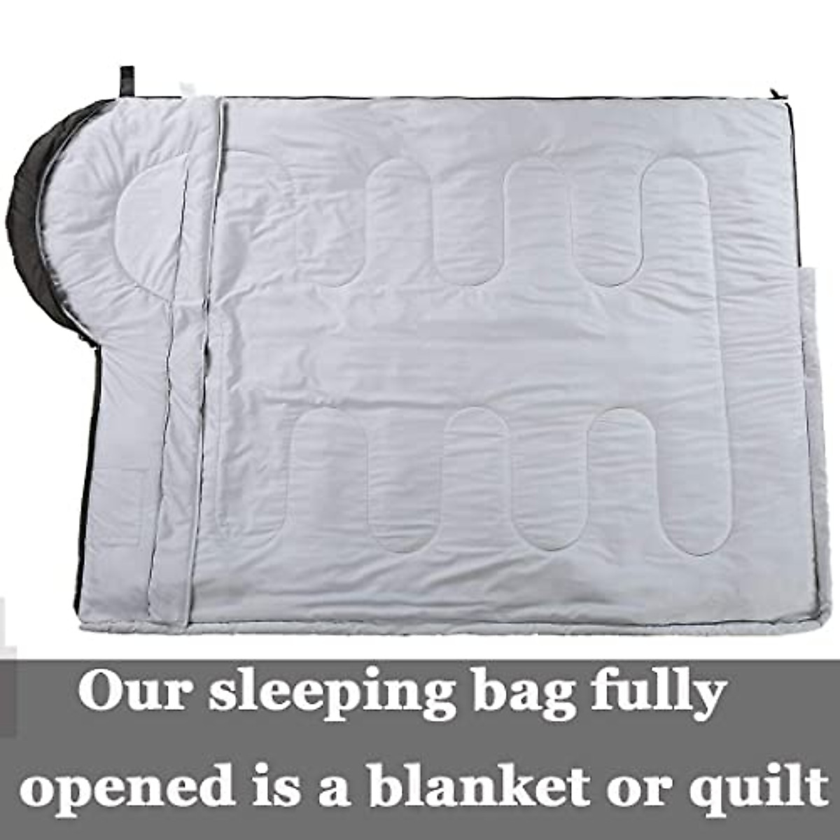 3-4 Season Portable Waterproof Envelope Sleeping Bag for Adults & Kids - For Traveling, Camping, Hiking