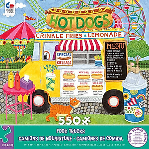 Ceaco - Food Trucks - Hot Dog Truck - 550 Piece Jigsaw Puzzle