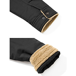 EKLENTSON Mens Fleece Lined Jacket Mens Outdoor Jackets Winter Jackets for Men Fashion Jacket Men Warm Jackets for Men, Grey, XX-Large