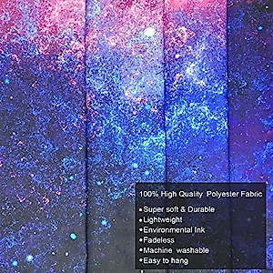 Instruban Planet Tapestry - Trippy Mountain Design Wall Hanging for Bedroom and Living Room - Magic Space Theme - 51.2 x 59.1 Inches