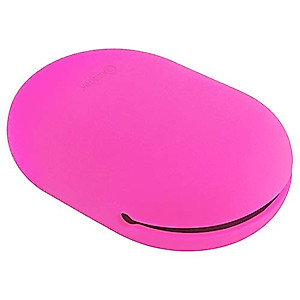 Geekria Silicone Earphones Case - Set of 2 - Large Pouch Compatible with B PB, All Earbuds, USB Cable, Keys, SmartWatch, Travel Carrying Bag, Fits Inoutward Journey, Work (Pink)