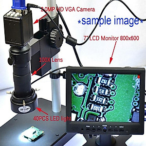 Microscope Accessories Kit for Adult 2MP VGA High Definition High Speed 2 Million Microscope Camera Industrial Camera for Mobile Phone Maintenance Digital Camera Accessory