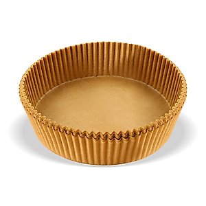 Air Fryer Parchment Paper Pan 6.5" Non-Stick Disposable Baking Paper Liners Unperforated Round Air Fryer Sheets For Baking Roasting Microwave Oven (100, Natural)