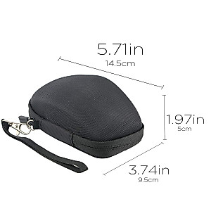 co2CREA Hard Travel Case Replacement for Logitech G604 Lightspeed Wireless Gaming Mouse (Black Case)