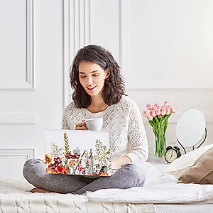 iDonzon Case for MacBook Air 13 inch M1 A2337 A2179 A1932 2022-2018 Release, 3D Effect Matte Clear See Through Hard Cover&Keyboard Cover Compatible Air 13.3 with Retina Display Touch ID, Field Flowers