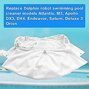 70 Micron Filter Bag 99954307-R1 Replacement for Dolphin Robotic Pool Cleaners DX3 DX4 M3 & Other Dolphin Robot Cleaner