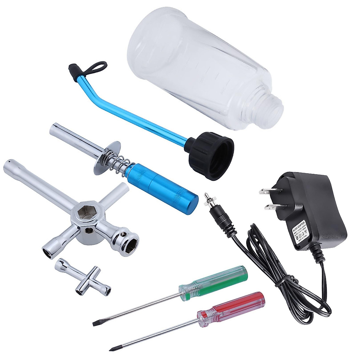 HobbyPark RC Nitro Car Starter Kit for 1:8 1/10 Scale Monster Trucks Off Road Buggies