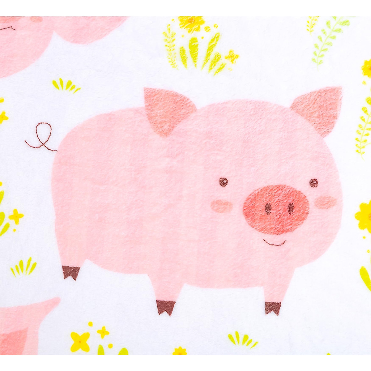 Zevrez Pig Blanket Cute Pink Pigs Pattern Throw Blankets Pig Gifts for Girls Women and Pig Lovers Pig Decor Themed Gifts (Pink Pig, 48"x60")
