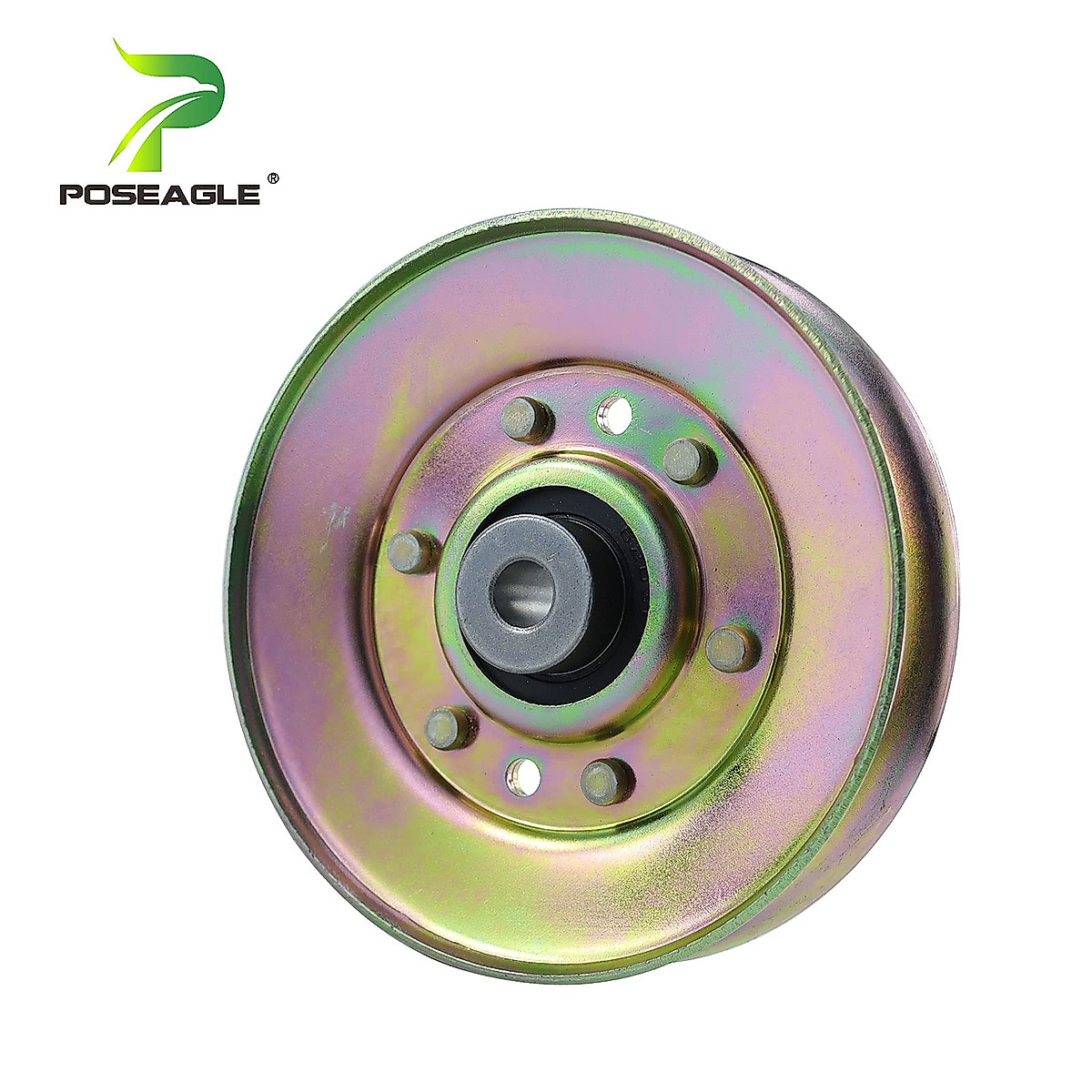 POSEAGLE 2 Pack 532193195 V Idler Pulley Replace Craftsman 189993 Pulley 193195 Idler Pulley Craftsman 175080 Pulley 175080 Idler Pulley 181775 Husqvarna 532193195 Pulley 532181775 532175080 532189993
