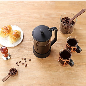 Lingtoolator nch press Coffee Maker with 4 Filters Heat Resistant Durable Borosilicate Glass 34oz