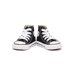 Converse Unisex Child Inft Chuck Taylor Allstar Hi Black - Black - 8 INFT