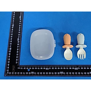 Bololo Forks and Spoons,Baby and Toddler Self-Feeding Utensils Led Weaning, Silicone and PPSU BPA Free Dishwasher Safe