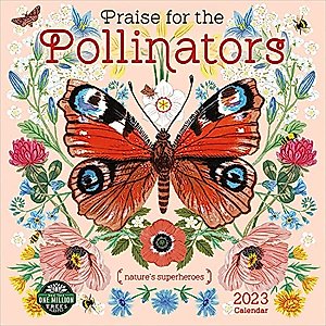Praise for the Pollinators 2023 Wall Calendar: Nature's Superheroes | 12" x 24" Open | Amber Lotus Publishing