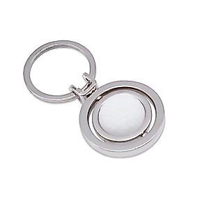 Rotatable 3D Golf Keychain for Men Women Golf Related Gifts for Golf Lover Fans Birthday Christmas Gift for Golf Club Associations Team Party Favors Golfing Accessories